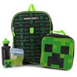 Bioworld | Other | Nwt Minecraft Backpack Lunch Kit 5 Piece Set | Poshmark